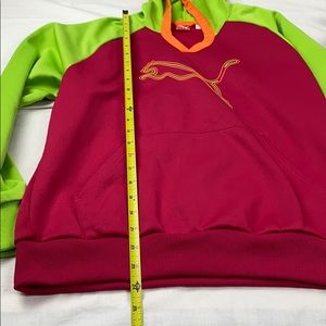 Puma | Tops | Neon Multi Color Puma Hoodie M | Poshmark
